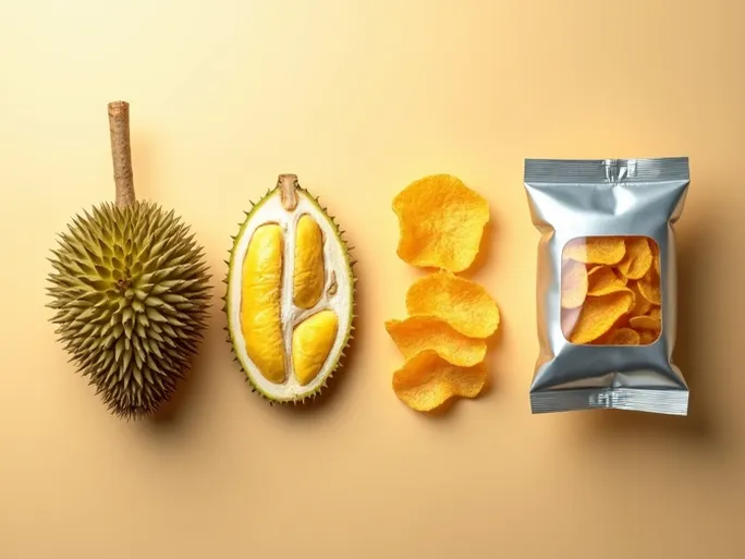 Durian Crisp Brand Miao Shu Shu Highlights Farmtosnack Quality