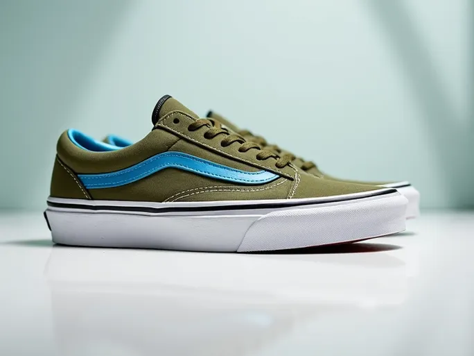 Vans Old Skool Launches New Olive Blue Colorway