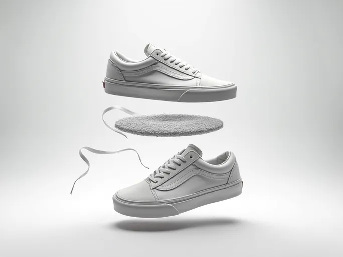 Comme Des Garons Vans Debut Deconstructed White Old Skool Sneakers