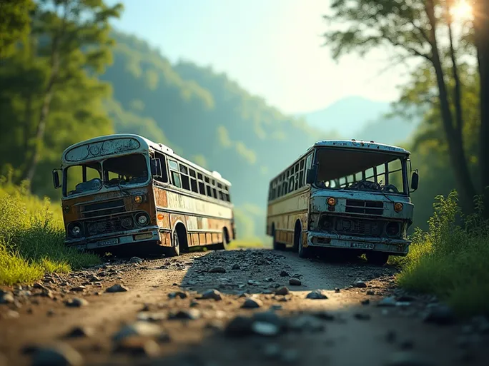 Bus Crash at Anhuis Huoshan Grand Canyon Leaves Tourists Stranded