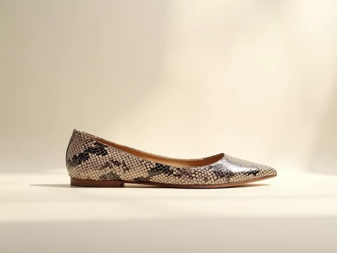 Guccis Pythonprint Ballet Flats Blend Luxury and Subtlety
