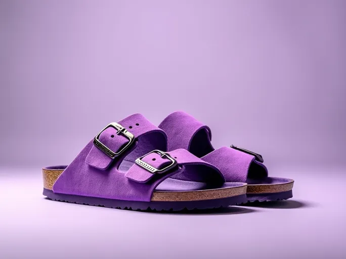 Birkenstock Expands Popular Arizona Line with Purple Suede Option