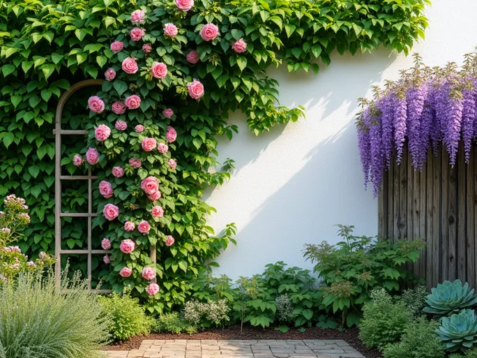 Climbing Plants Transform Urban Spaces into Vibrant Gardens