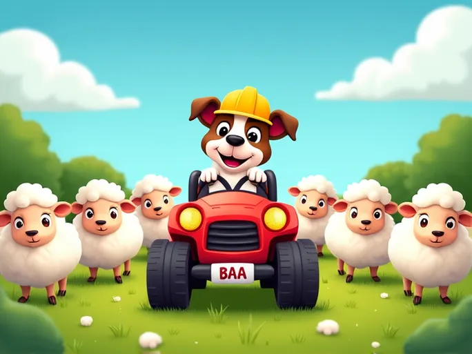 UK Farm Showcases Sheepdogs Role in Herding Curious Flock