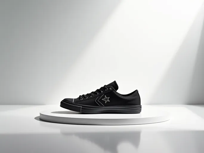 Converse Reintroduces Classic Black Star Player Low Sneakers
