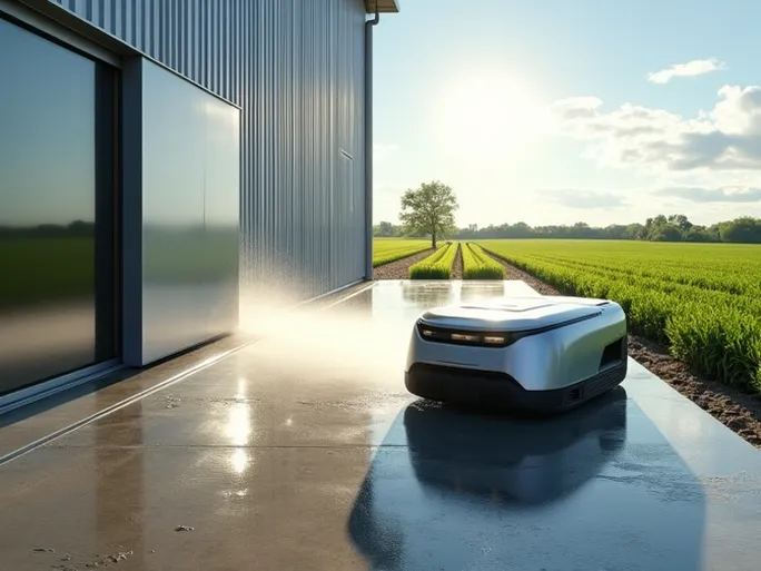 Smart Robots Boost Farm Efficiency with Pressure Washing
