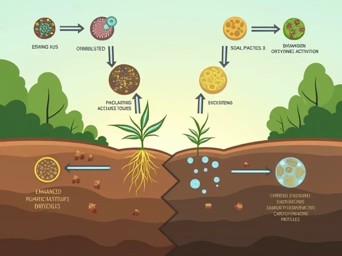 Microplastics Disrupt Soil Ecosystems Via Dual Effects