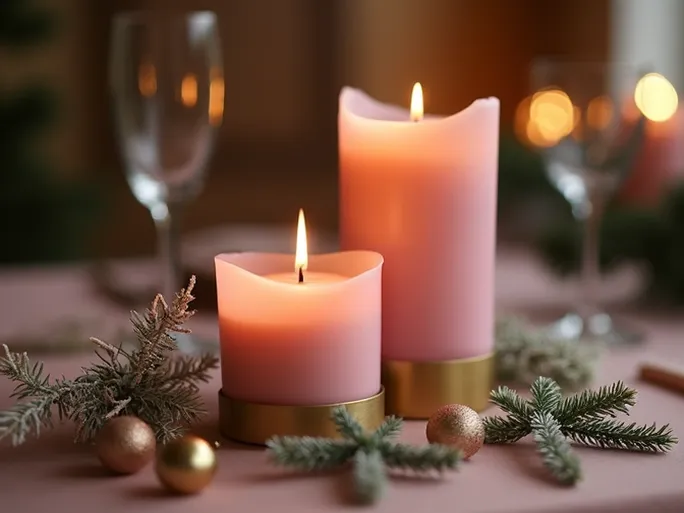 Artisan Taper Candles in Twilight Rouge Elevate Holiday Tables