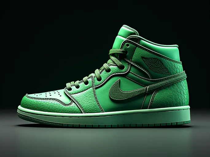 Air Jordan 1 Mid green Mamba Honors Kobe Bryant