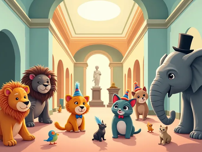 VA Museum Showcases Freya Pocklingtons animal Party Print