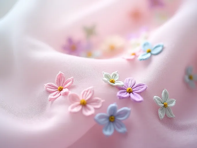 Embroidered Mesh Fabric Gains Popularity in Fashion Design