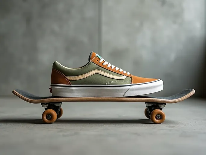 Vans Revamps Old Skool Skate Shoe in Brown and Green