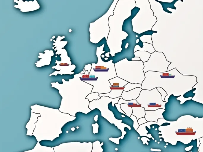 European Ports Hit by Record Congestion Due to Tariffs and Drought