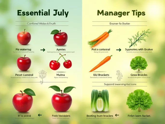 July Guide for Optimal Fruit and Vegetable Harvests