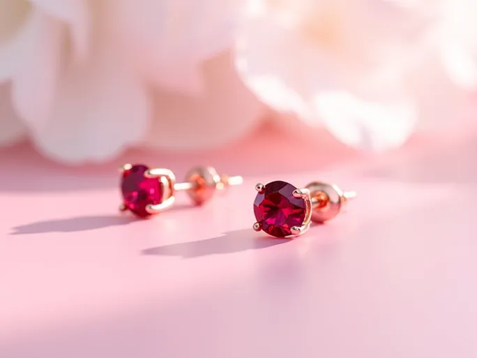 Zocai Launches Timeless Forgetmenot Ruby Earrings