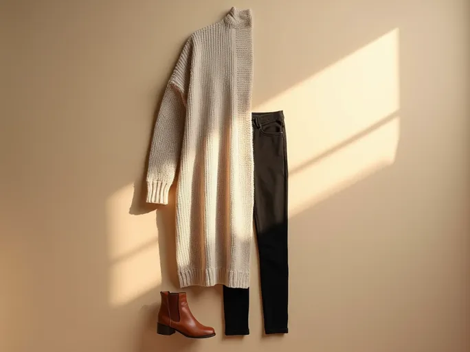 Styling Long Sweaters with Leggings for Fall and Winter