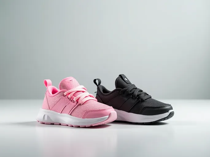 Anta Kids Pink Black Sneakers Blend Style and Function