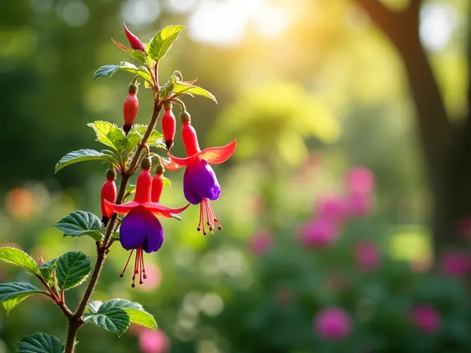 Fuchsia Riccartonii Gains Popularity in Home Gardening