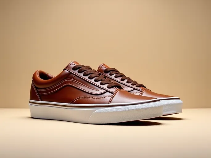 Vans Reinvents Classic Old Skool LX in Leather Brown