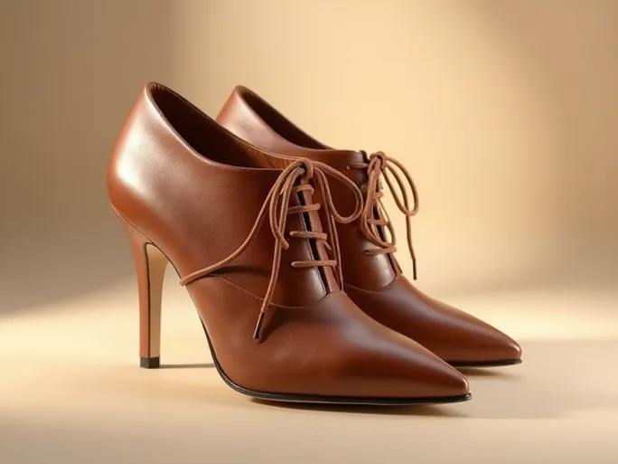 Saint Laurent Debuts Modern Brown Pointedtoe Heels