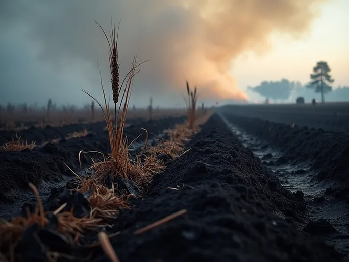 Droughtdriven Wildfires Devastate Hampshire Farmland