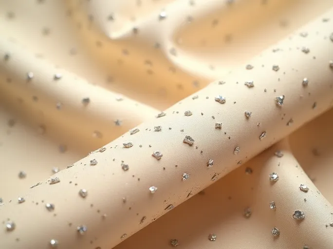 Luxury Diamond Silk Polyester Fabric Gains Popularity in Design Industry