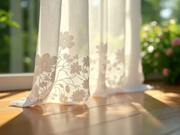 Demand Surges for Embroidered Sheer Curtains