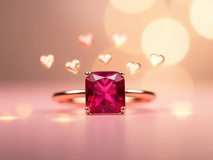Zocais Rose Gold Ruby Ring Celebrates Timeless Romance