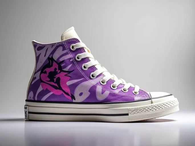 Converse Chuck Taylor 1970s Hightops Debut Graffitiinspired purple Phantom