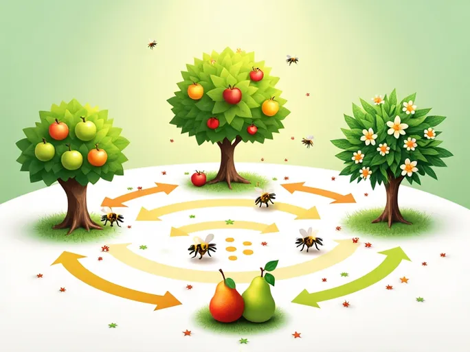 Pollination Strategies Boost Fruit Tree Yields Study Finds