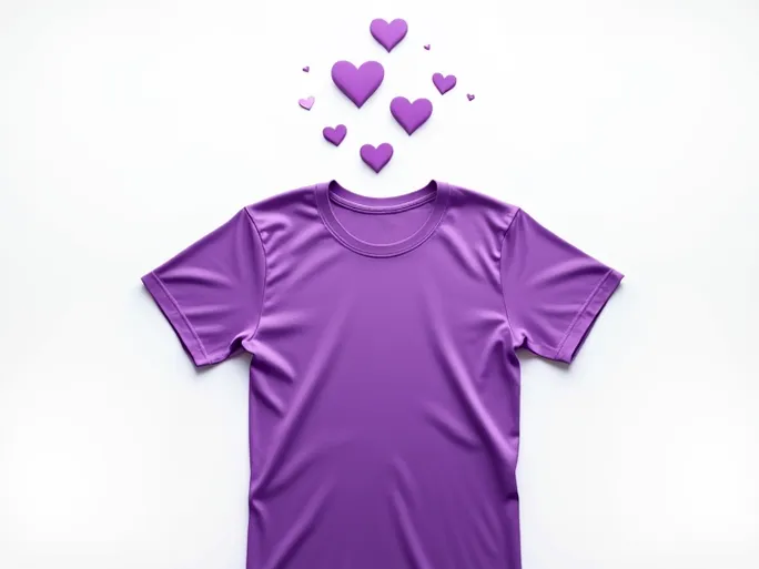 Supremes Purple Tee Explores Style Versatility