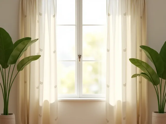 Lucky Tree Curtains Blend Nordic Style with Office Dcor
