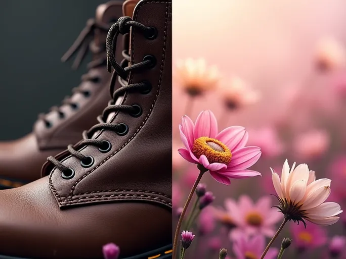Dr Martens 1460 Pascal Blends Rugged Style with Floral Femininity