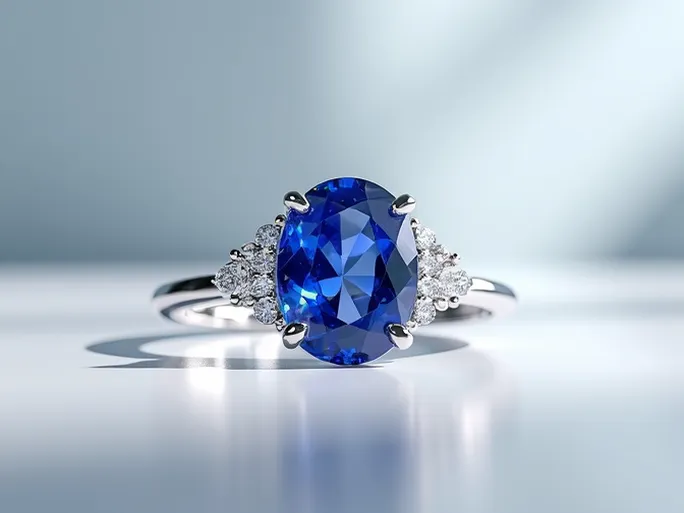 Zocai Unveils Elegant Blue River Sapphire Ring with Strong Aftersales Support