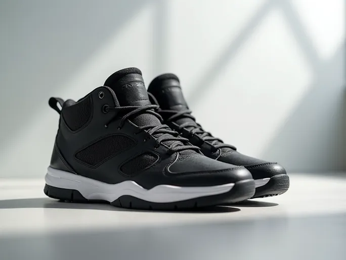 Warriors Black and Gray Midtop Sneakers Blend Style and Performance