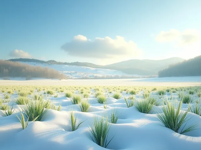 Spring Snow Boosts Wheat Crops in Chinas Kongtong District