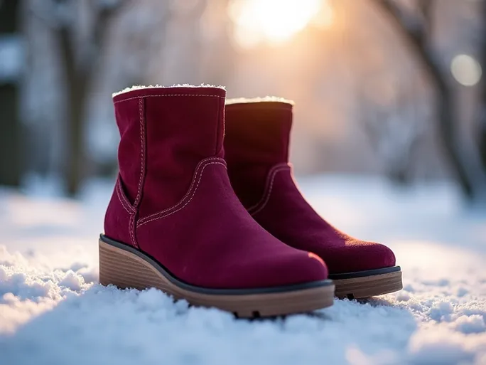 Skechers Launches Comfortable Winter Boot in Wine Red