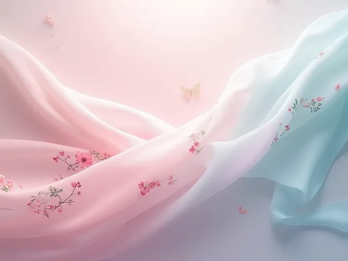 Chiffon Flocking Gains Popularity in Hanfu and Springsummer Fashion