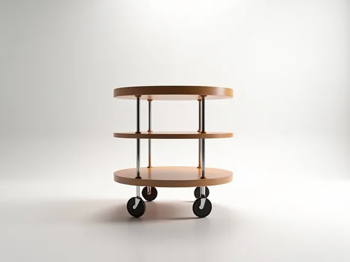 Design Studios Geometric Bar Cart Revolutionizes Mobile Storage