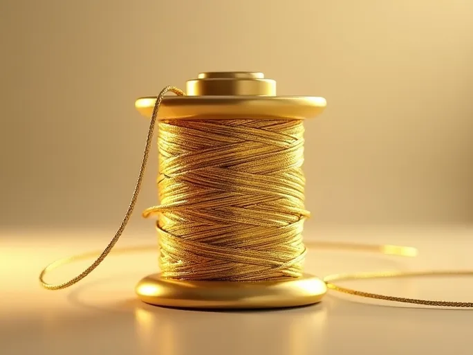 Artisan Goldthread Brooch Showcases Handembroidered Craftsmanship