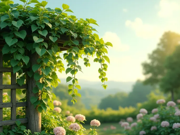 Silverleaf Kiwi Vine Gains Popularity in Landscape Design