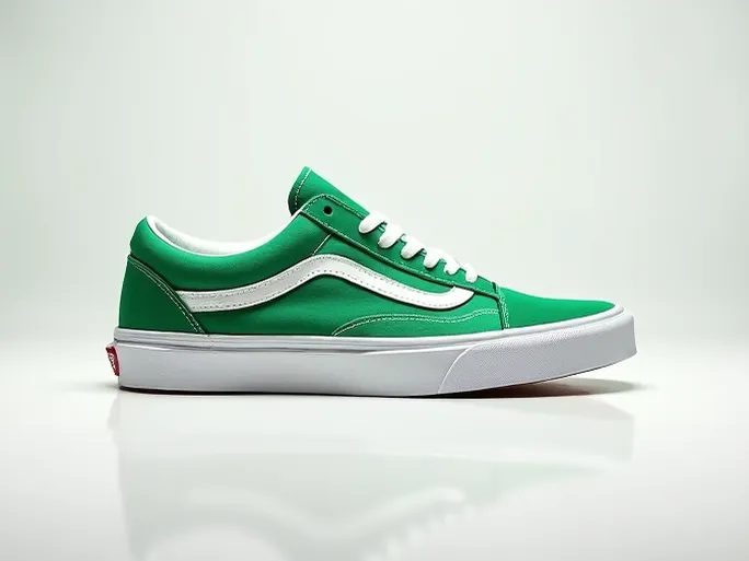 Vans Revamps Classic Old Skool Sneaker in Green and White