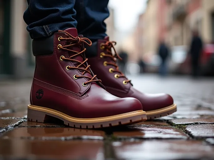 Just Don and Timberland Launch Burgundy Waterproof Boots