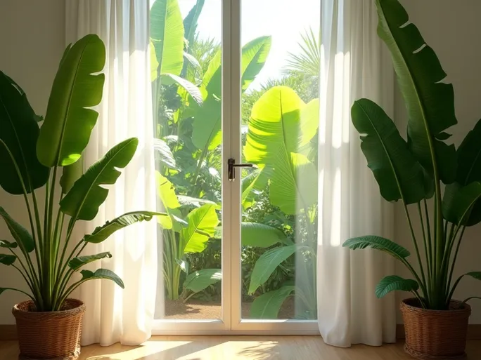 Custom Banana Leaf Print Curtains Elevate Home Decor Trends