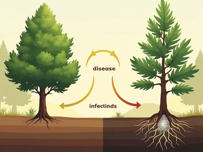 Pine Trees Face Honey Fungus Threat Experts Urge Control Measures