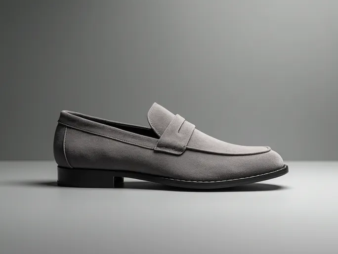 Loewes Gray Suede Loafers Blend Elegance and Modern Comfort