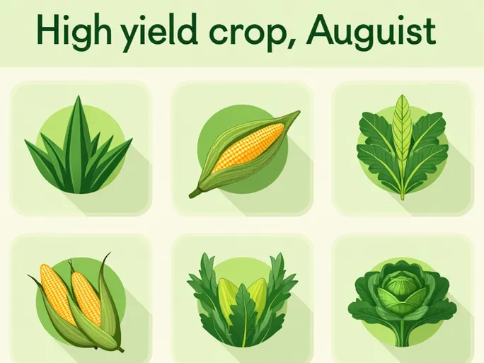 Highyield Crops Ideal for August Planting