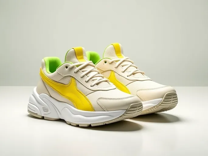 Lining Launches Custom Womens Sneakers in Cream Yellow Green