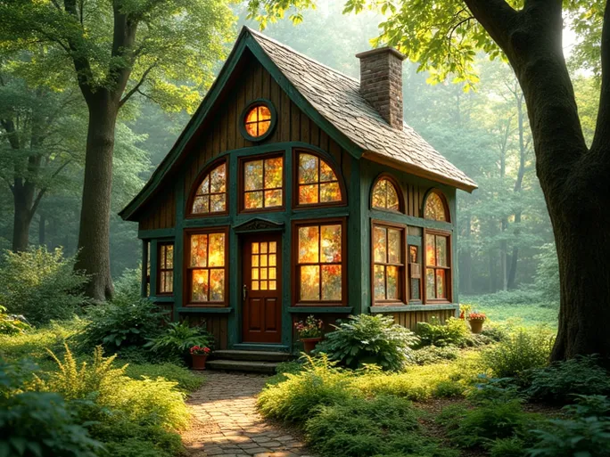 Upcycled Cottage Built with 75 Reclaimed Windows Wows