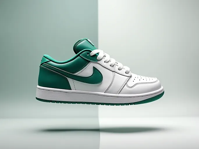 Air Jordan 1 Low SE Debuts split Bright Spruce Colorway